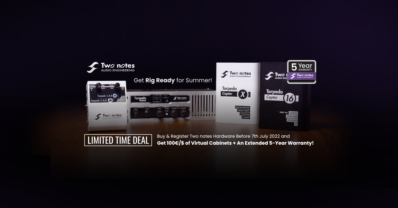 Get Rig Ready for Summer! - Two notes